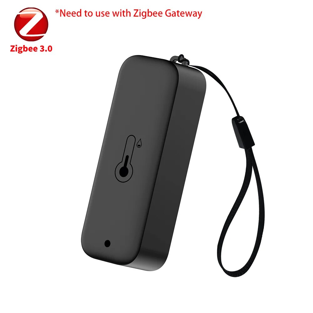 Датчик температуры и влажности Zigbee 3.0 Black version