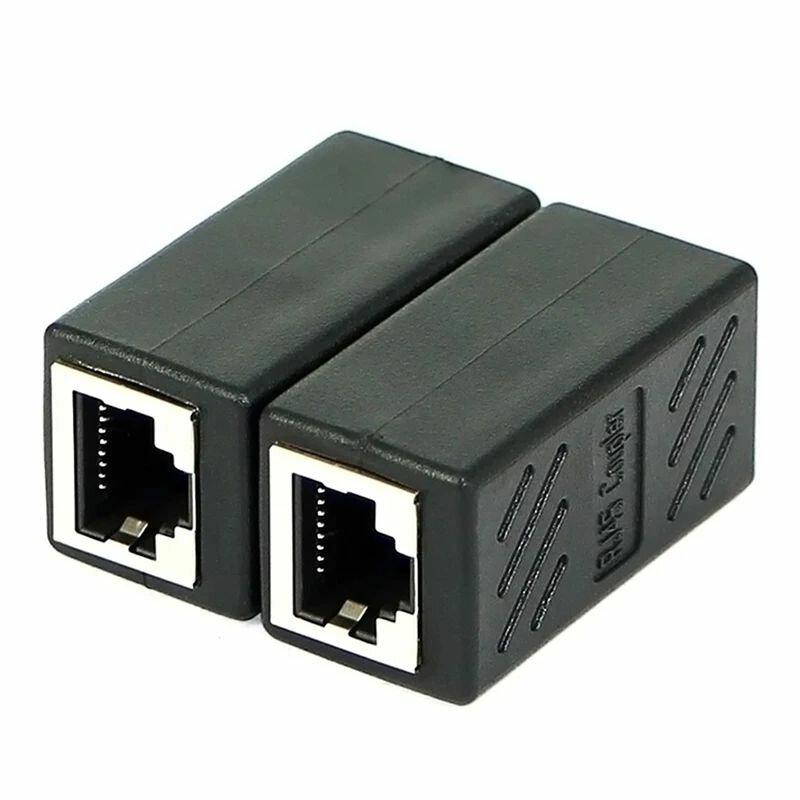 Сетевой сетевой разъем LAN с гнездом-гнездом, удлинитель-адаптер RJ45 Ethernet-кабель