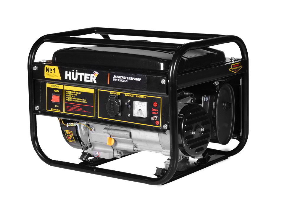 Электрогенератор, Huter DY- S303L, бензиновый, ручной запуск