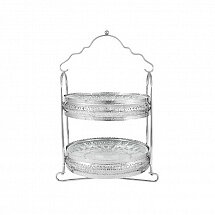 Блюдо сервировочное двухъярусное 23см."Британи"