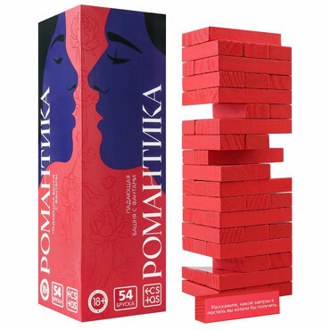 79144 Падающая башня «Романтика» для двоих с фантами. Эротическая дженга с заданиями для пар