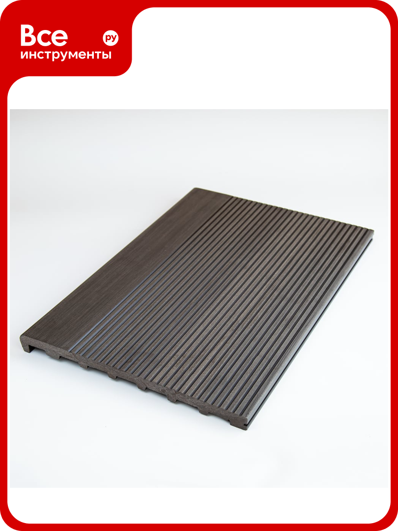 Ступень полнотелая Экодекинг Техно 4 м, цвет Венге 4687202238439