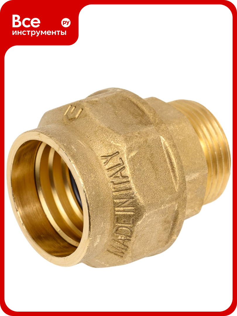 Латунная муфта FIV ПНД, 32ц.-1нар. F.I.V. 07711100 для соединения трубопровода