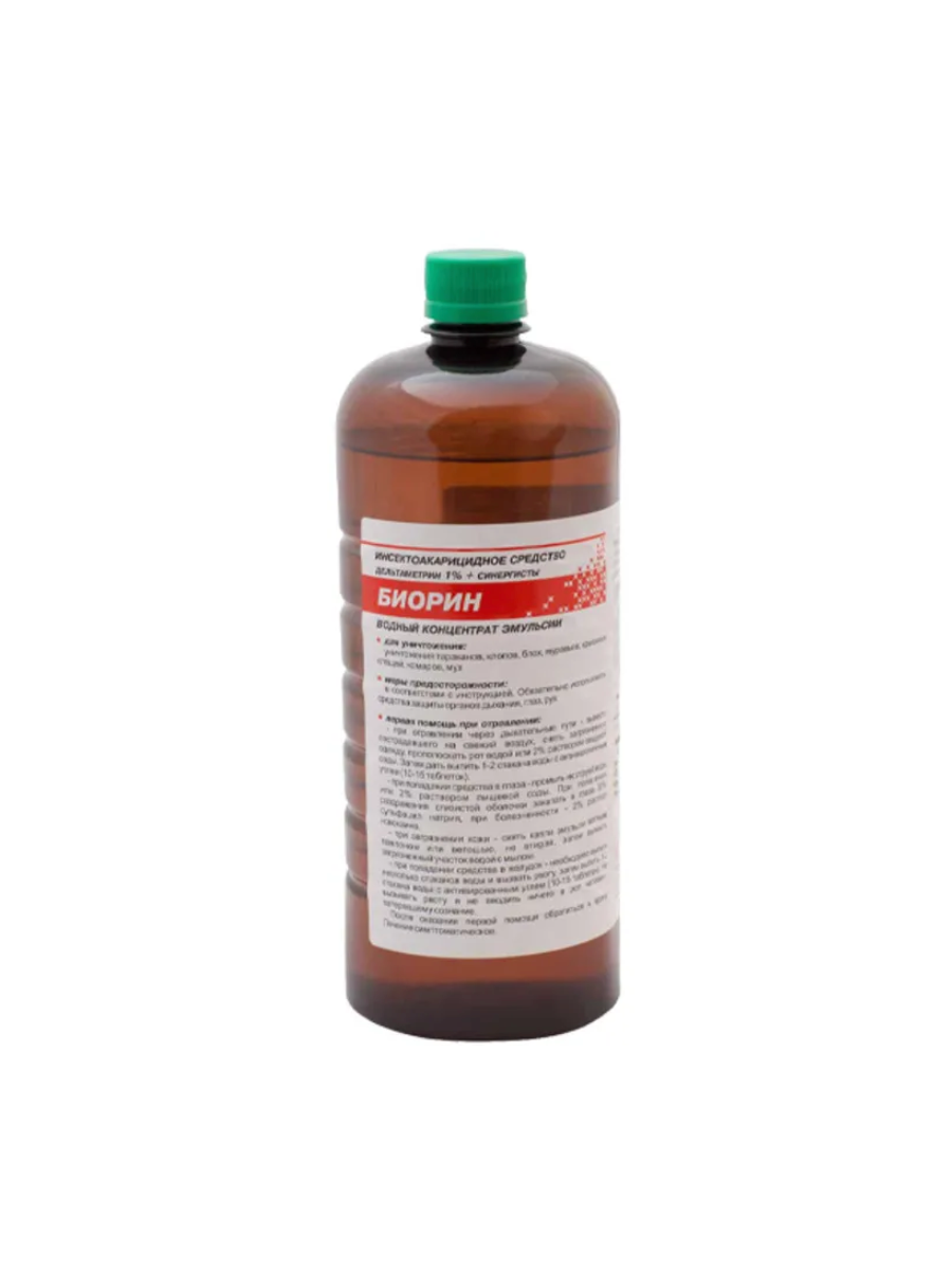 Биорин - средство от клопов, тараканов, муравьев, блох, мух, 1л.