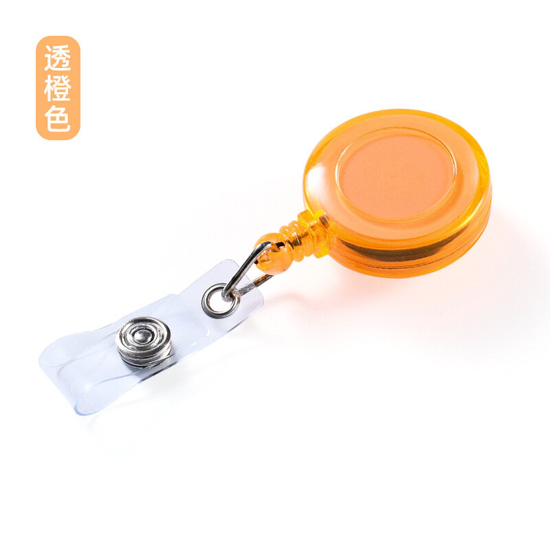 Бейдж врача, прозрачный, оранжевый