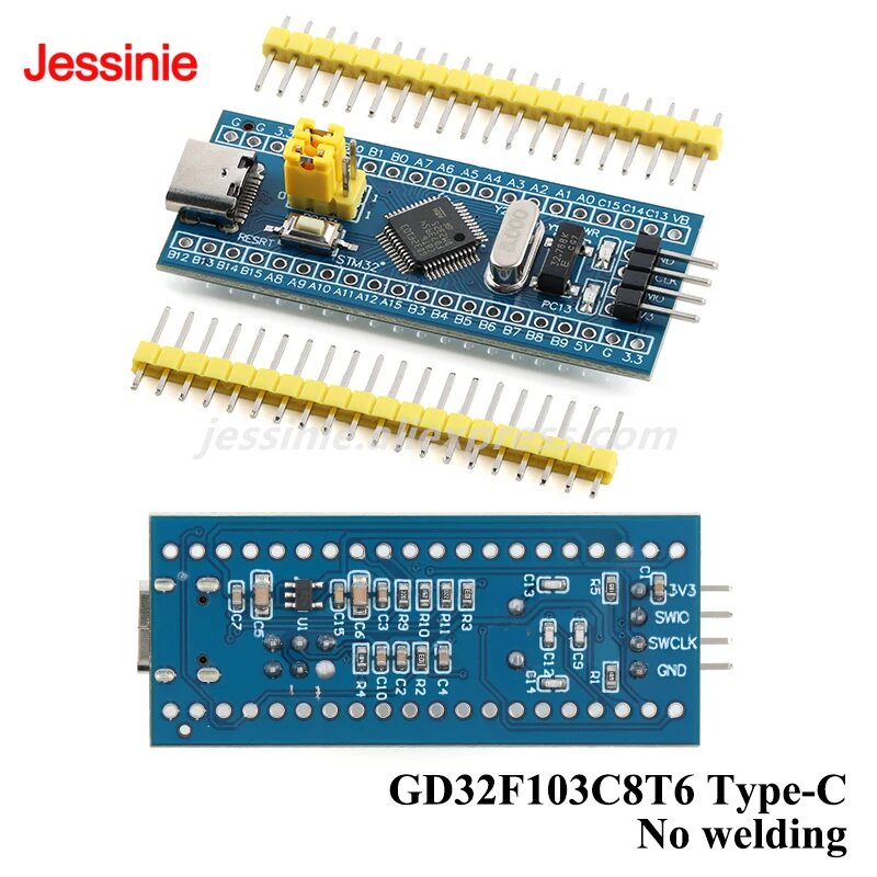 Микроконтроллеры STM32F103C6T6 STM32F103C8T6 APM32F103C8T6 CH32F103C8T6 CH32V103C8T6 GD32F103C8T6 для Arduino GD32F103C8T6 Type-C