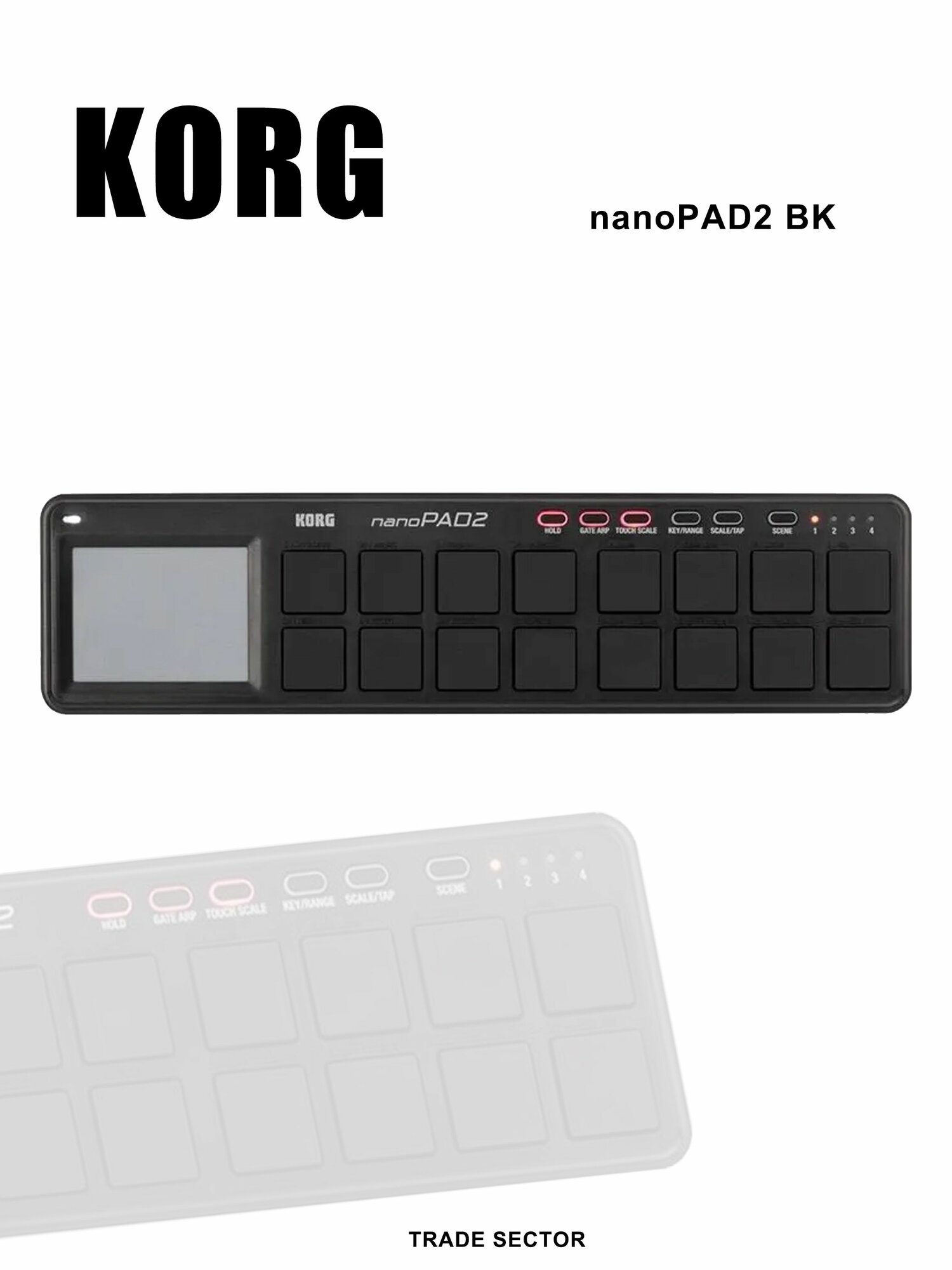 Миди-контроллер KORG NANOPAD2-BK черный