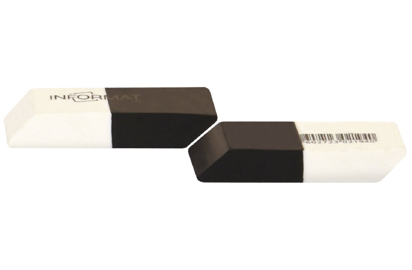 Ластик 1 шт INFORMAT "бизнес", каучуковый, комбинированный, 53x19x9 мм
