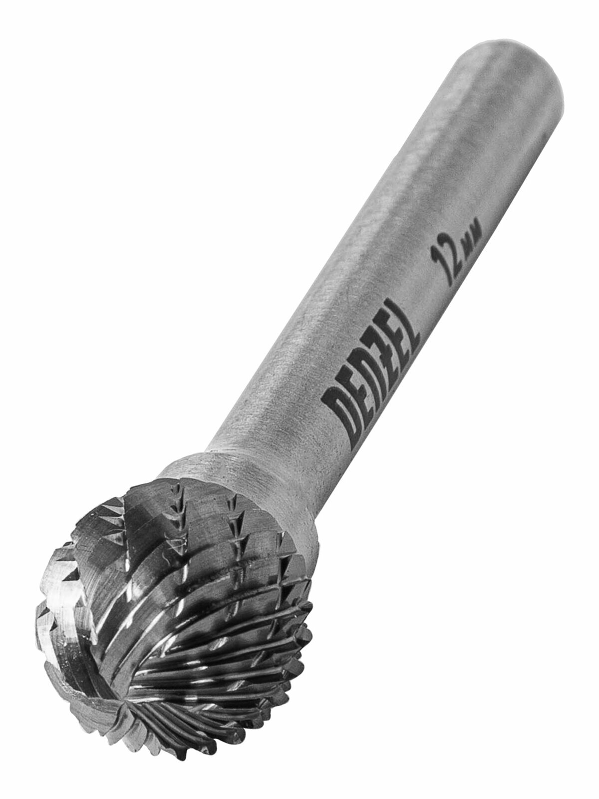 Борфреза по металлу Denzel твердосплавная шарообразная, тип-D, 12 мм 72031