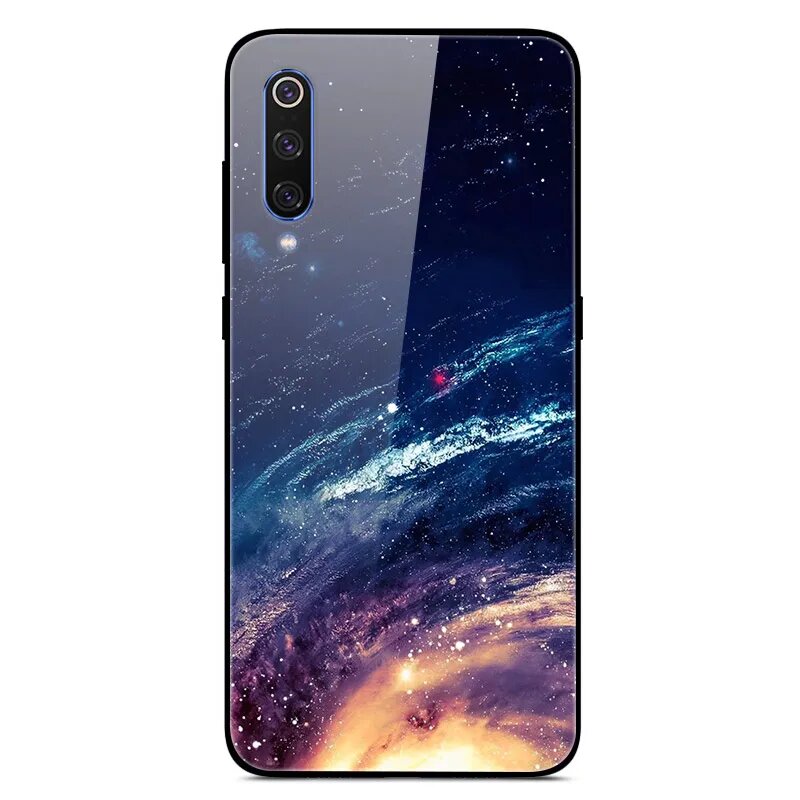 Чехол из закаленного стекла для Xiaomi Mi9 Lite, жесткий стеклянный чехол для Xiaomi mi 9 SE, силиконовый чехол-бампер для Xiaomi Mi 10 2020, чехлы
