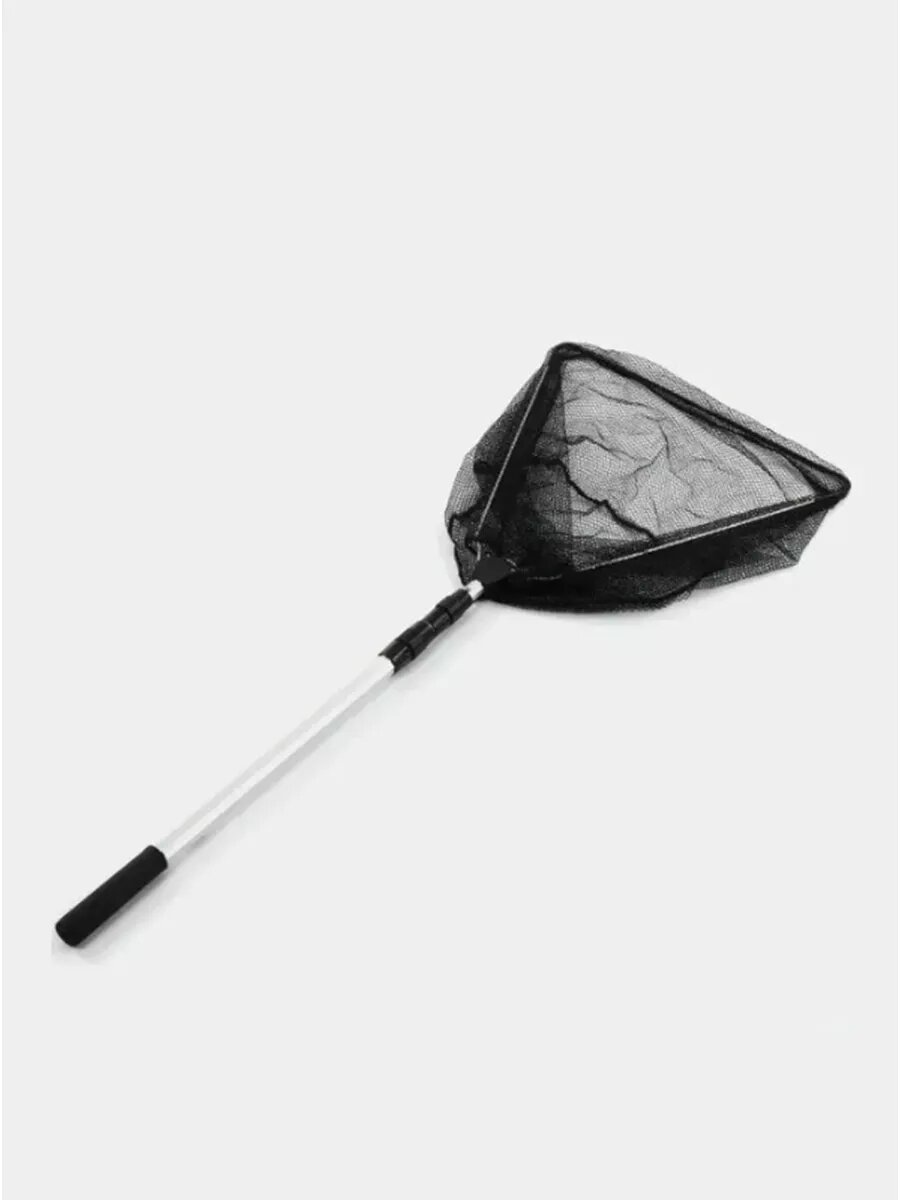 Подсак треугольный, складной (П04) с черной сеткой, 45 см