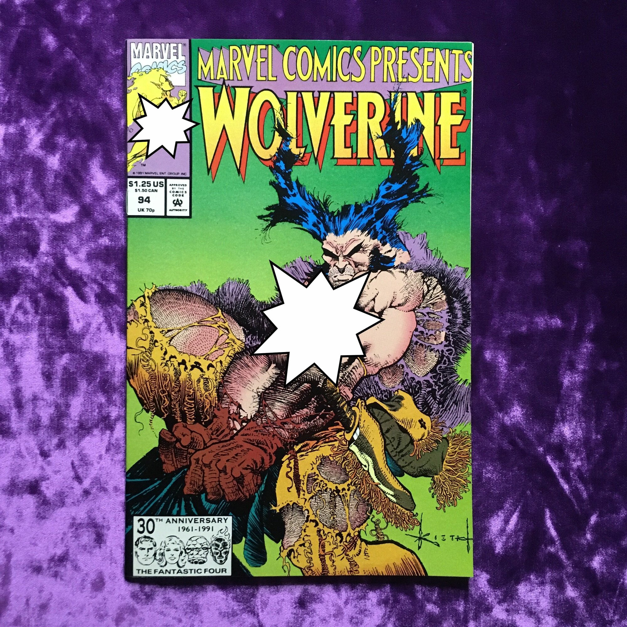 Marvel Comics Presents. Wild Frontier (Part 2) - The Backbone of God. Vol. 1 No 94 JAN 1991. Комикс на английском языке