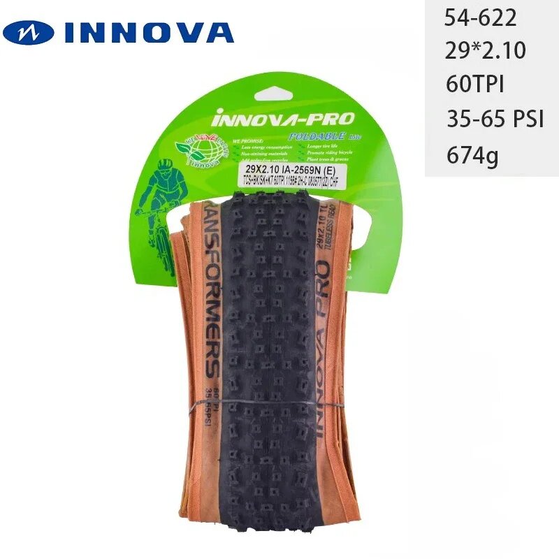 INNOVA TRANSFORMERS Бескамерные шины для горного велосипеда 60TPI IA-2569N 29x2.10