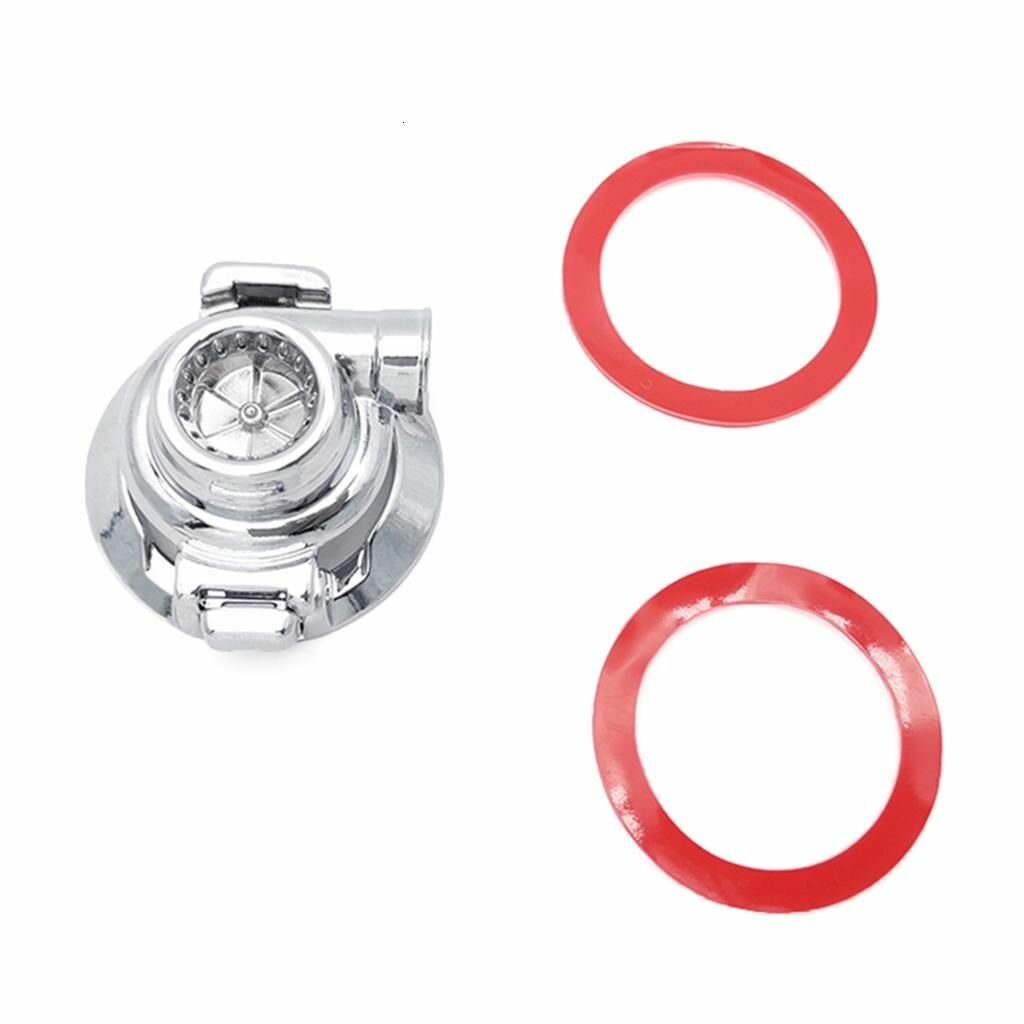 Крышка для однокнопочного запуска автомобильной турбины, универсальная внутренняя кнопка зажигания, декоративное пусковое кольцо, серебристый