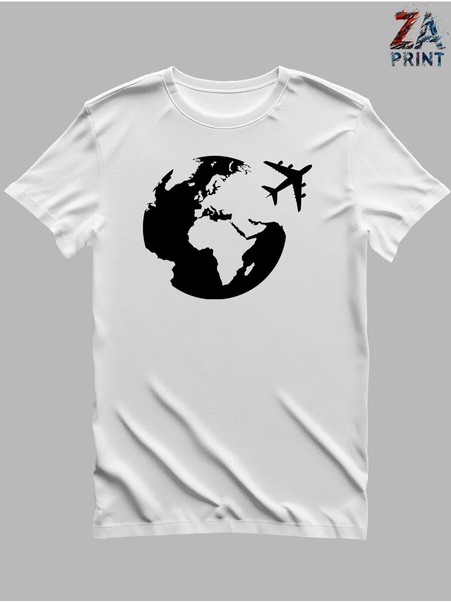 Футболка земля самолеты