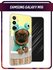 Чехол на Samsung Galaxy M16 / Самсунг Галакси М16 с принтом "Собачка в шапке ляг...
