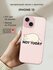 Чехол на Apple iPhone 15 / Айфон 15 с принтом "Cat not today", прозрачный