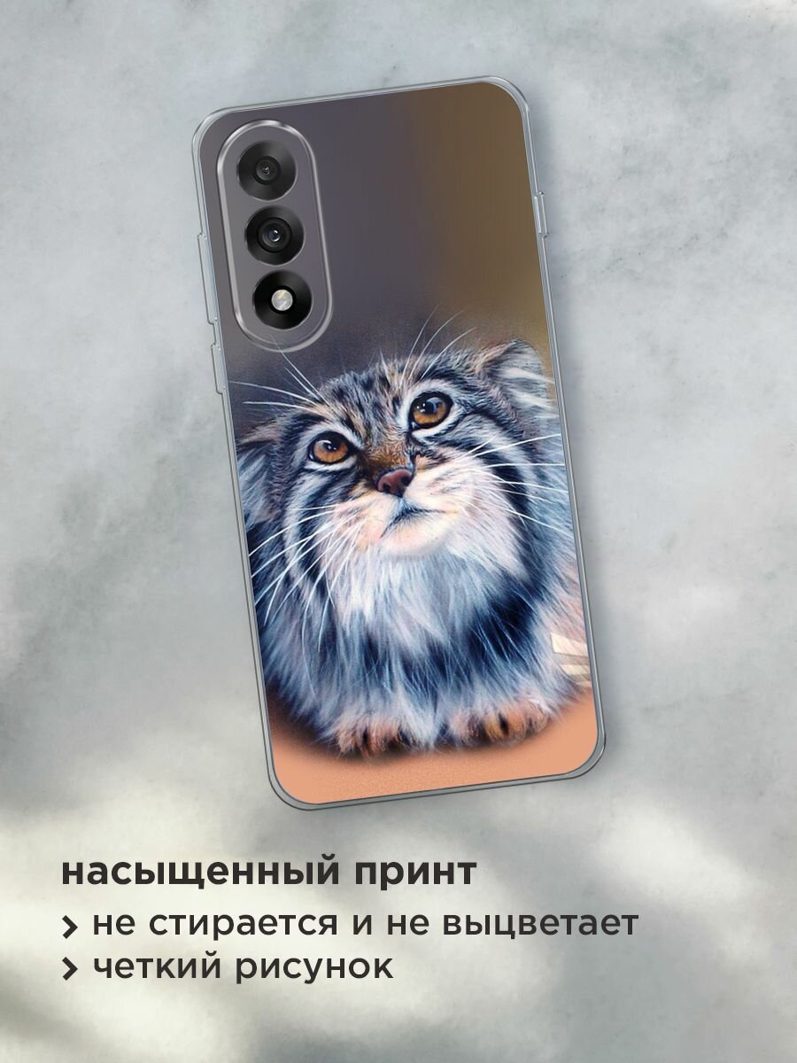 Чехол на OnePlus Nord 5 / Ван Плас Норд 5 с принтом "Кот манул 2" — фото 1