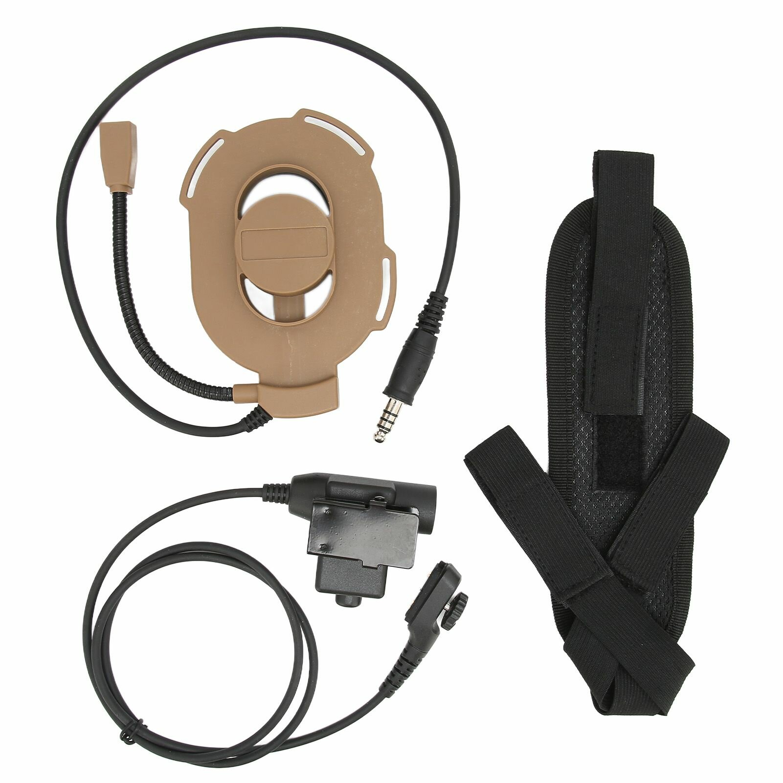 Военная гарнитура для Hytera PD-780 серии (коричневая)