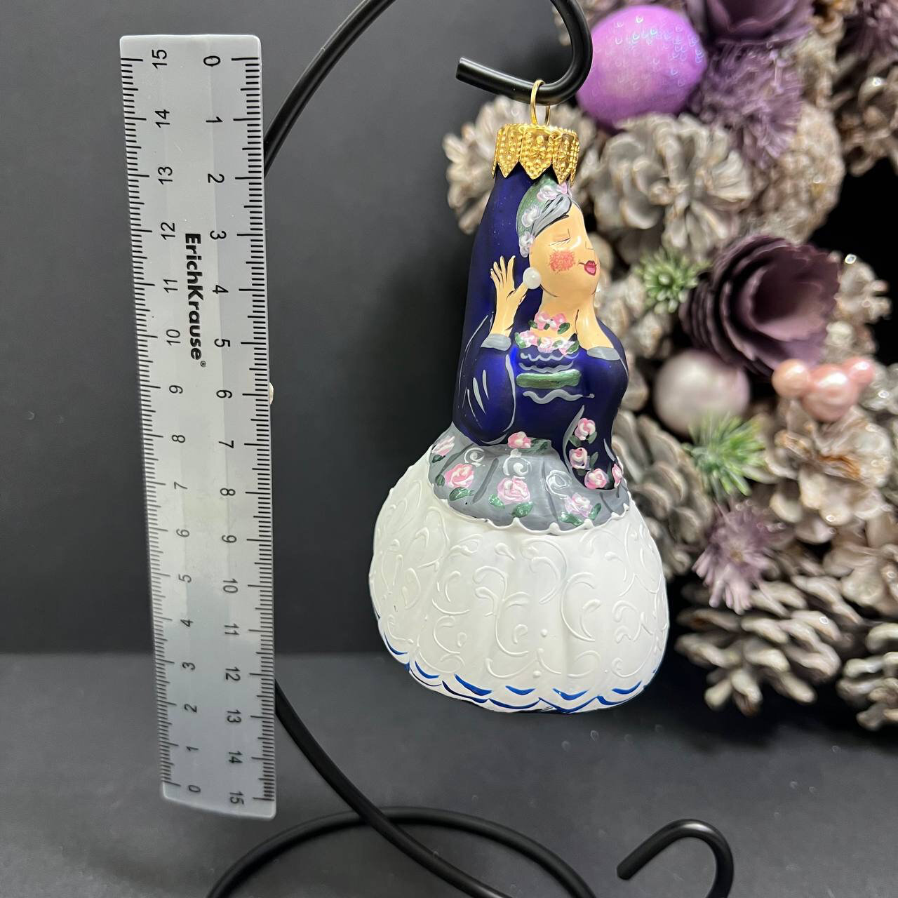 Елочная игрушка У САМОВАРА-03 с росписью