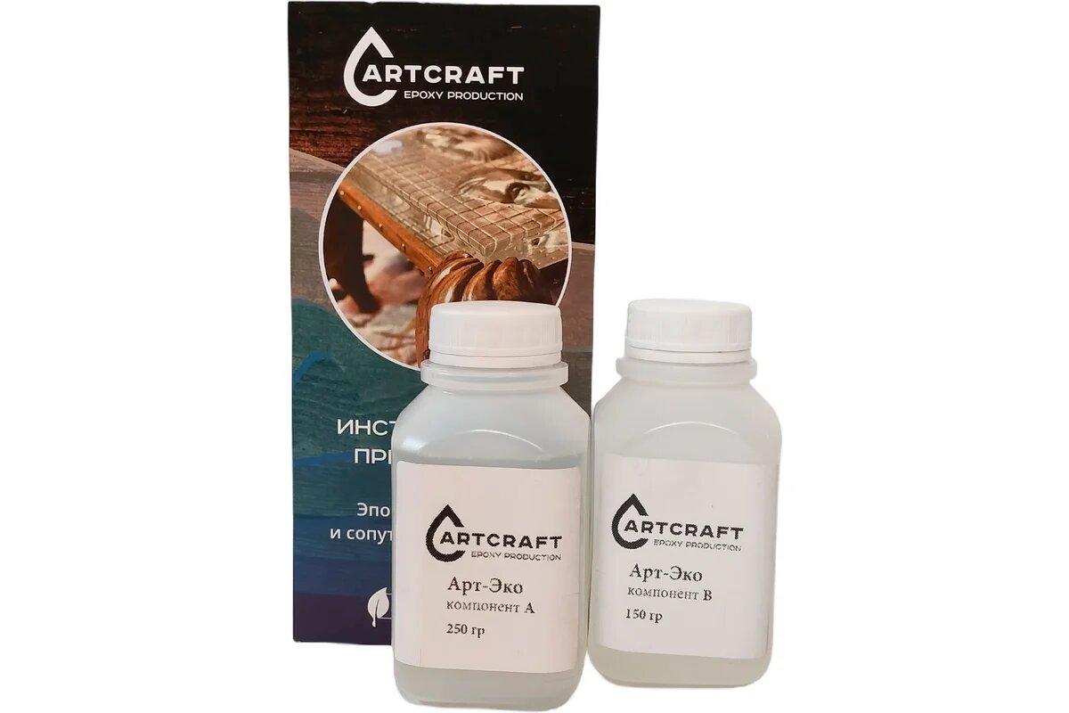 Эпоксидная смола Экованна Арт-Эко универсальная 0,4 кг evartec04 для заливки и форм