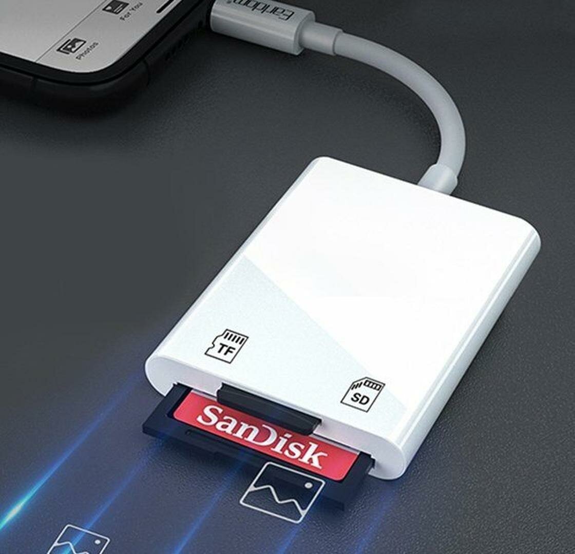Kардридер Lightning на sd/micro sd Earldom ot47 — фото 1