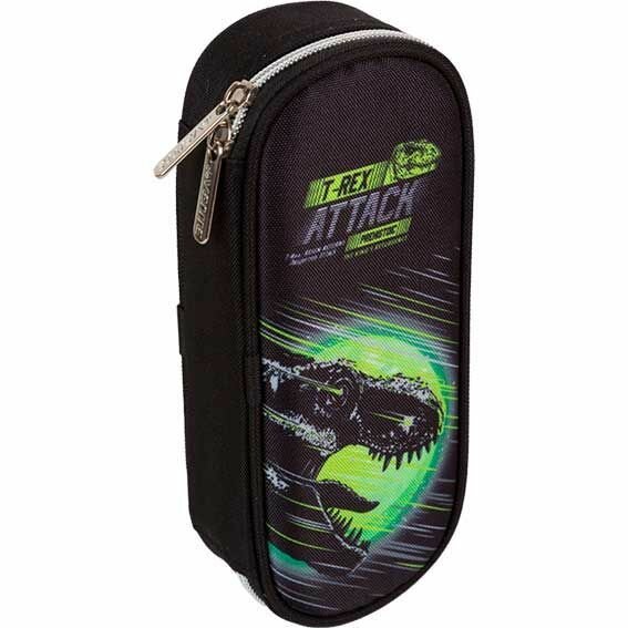 Пенал-косметичка deVENTE "T-Rex", 210х80х50 мм, на 50 предметов, овальный, полиэстер, створка-органайзер