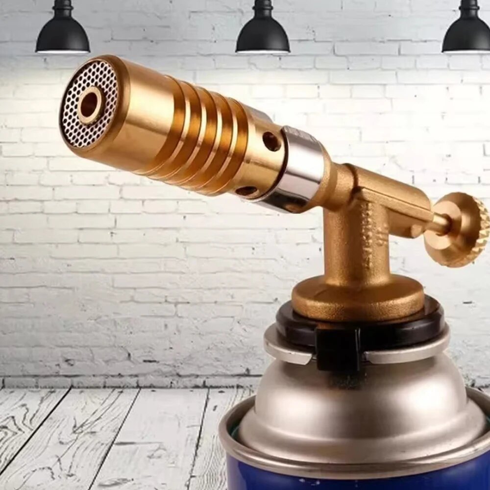 Портативная Высокотемпературная Газовая Горелка Для Кемпинга И Барбекю, Работающая На Бутане, Портативный Паяльник Для Сварки