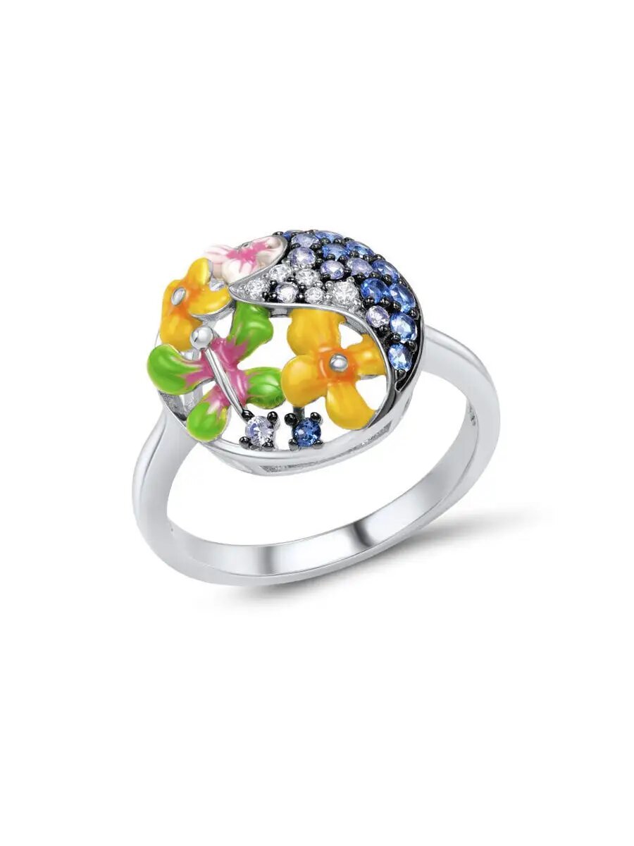 Кольцо, серебро, 925 проба