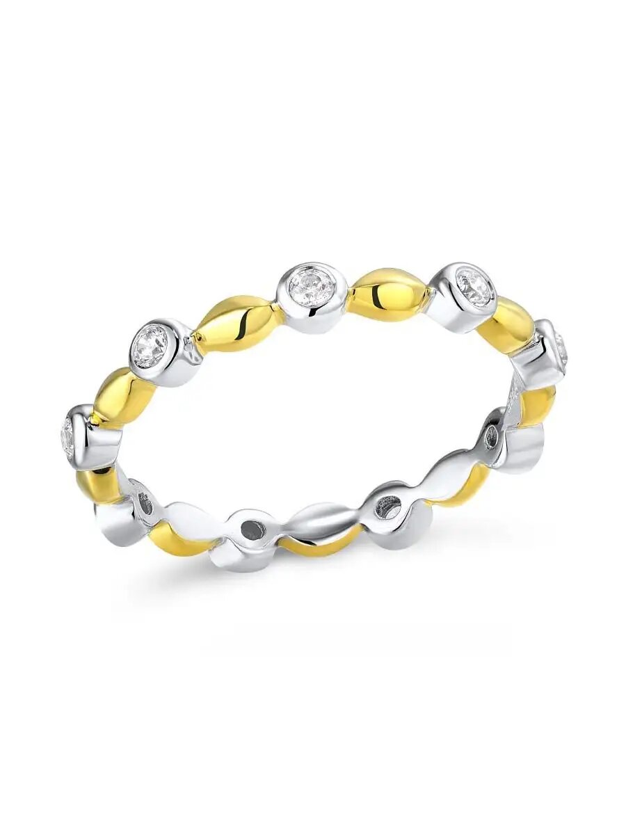 Кольцо дорожка, серебро, 925 проба, фианит