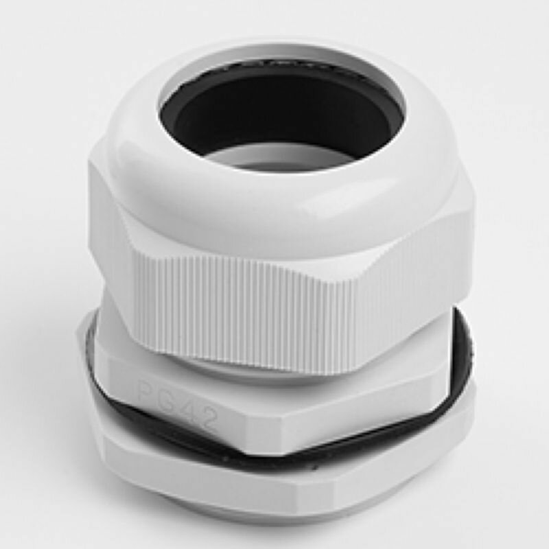 Набор из 10 штук Сальник STEKKER PG42 диаметр проводника 32-38 мм IP54, серый