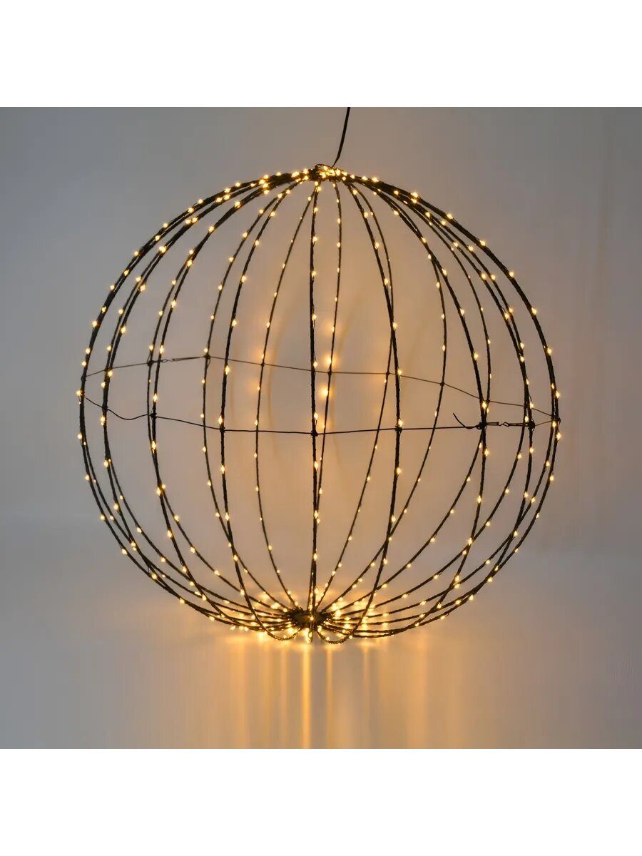 Светильник "Сфера", RGB, энергосберегающий, диаметр 30 см, 108 LED-лампочек