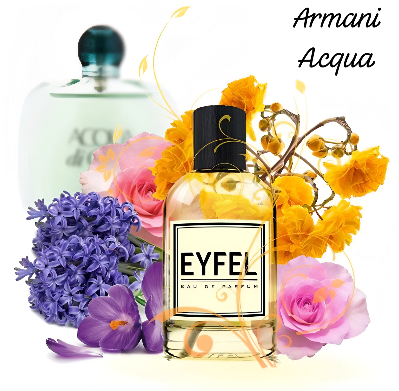 Духи женские EYFEL W55 Acqua Di Gio, цветочные водяные, парфюм 50 мл