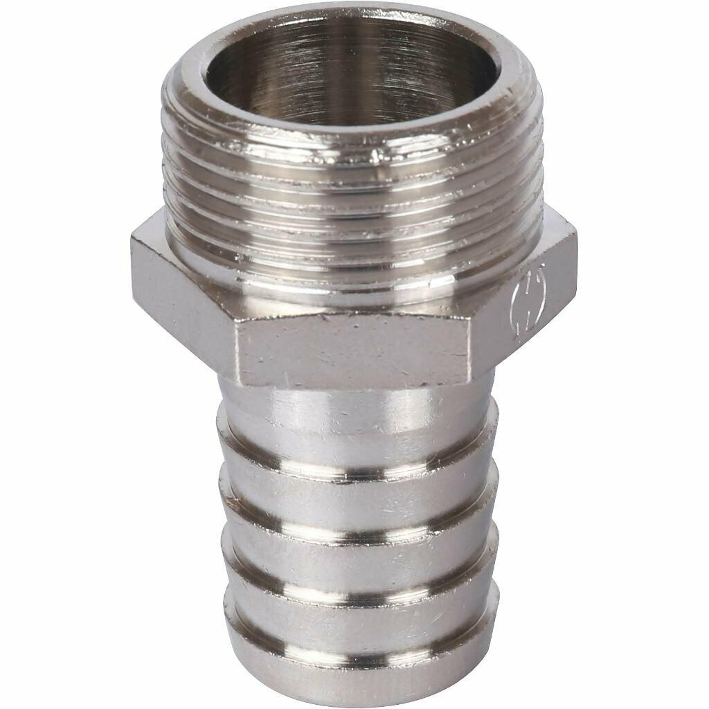 Штуцер 3/4" х 20 НР никелированный STOUT (2600D9N052000B)