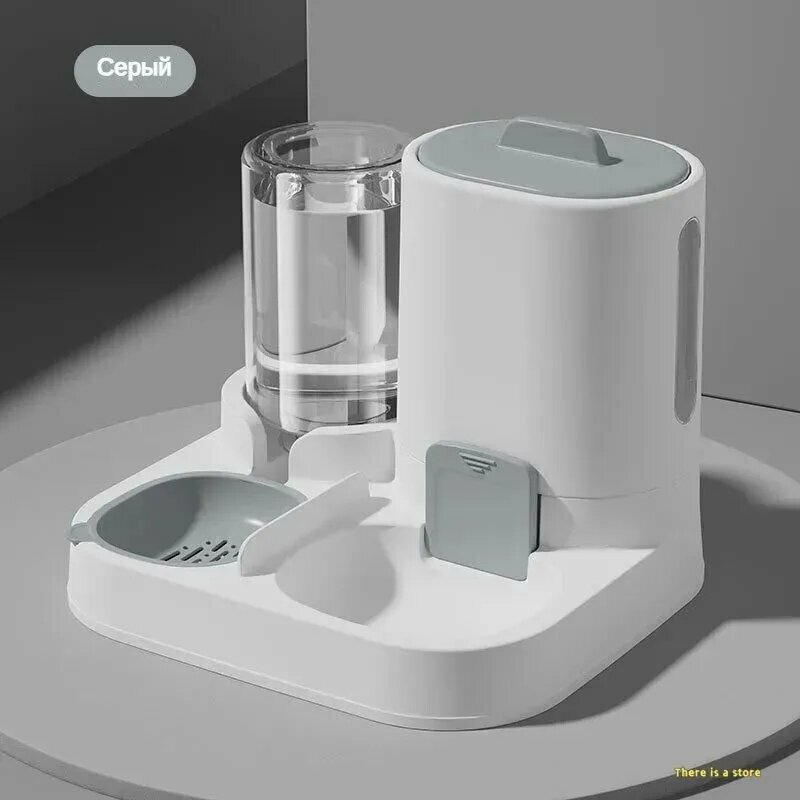 Автоматическая кормушка для домашних животных 2-в-1, поилка для воды, подходит для собак и корм для кошек сухой