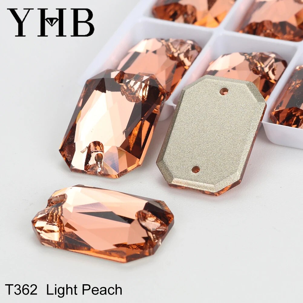 Стразы YHB Light Peach, 14-20 мм, 24шт