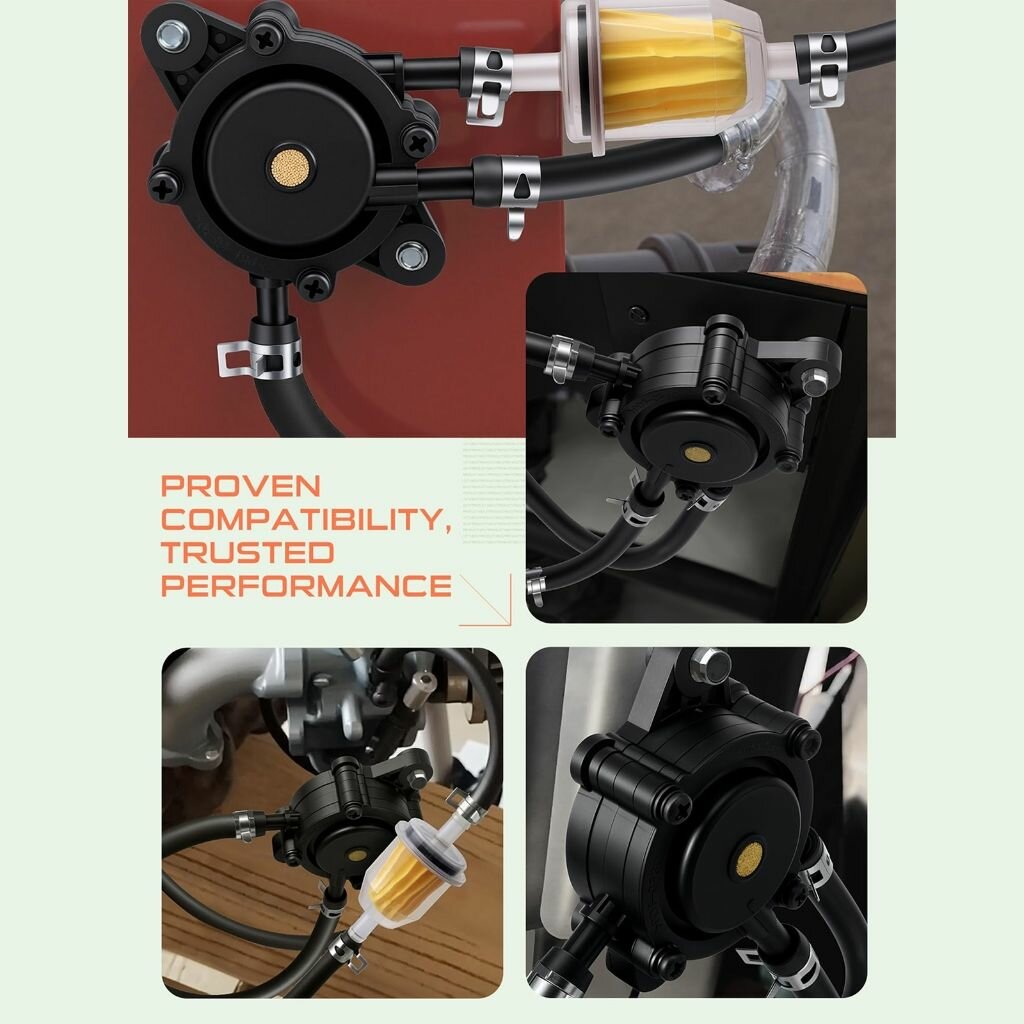 Топливный насос, бензонасос, комплект масляных насосов - Универсальная модель для газонокосилки, мотоцикла, квадроцикла