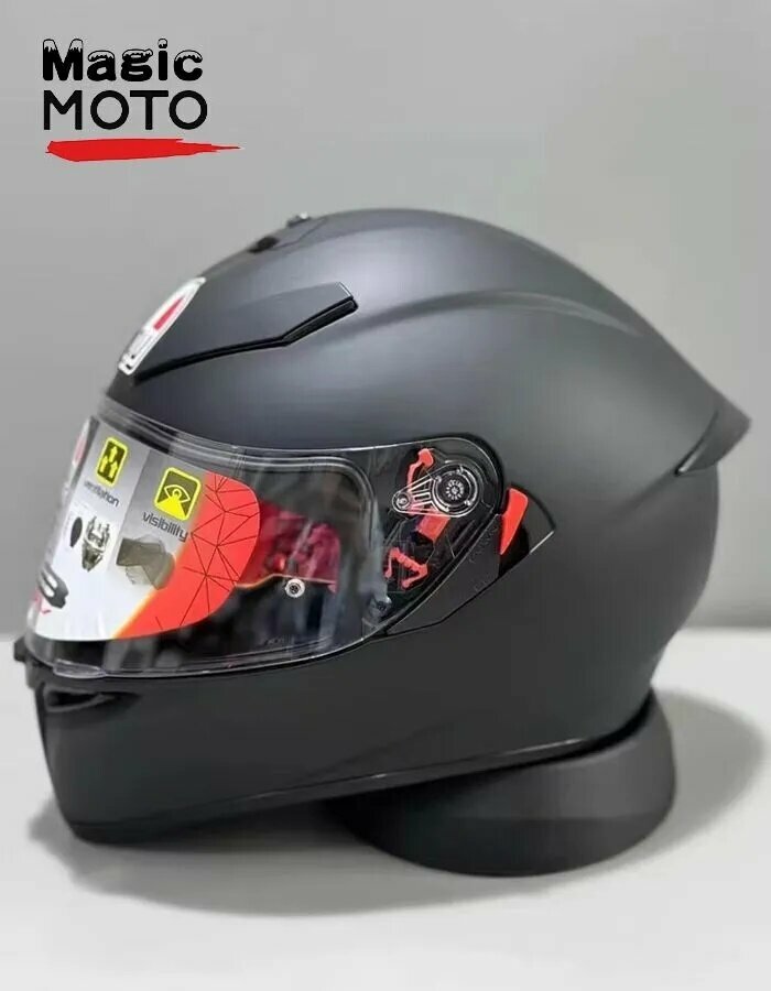 AGV Мотошлем, цвет: черный матовый, размер: XL