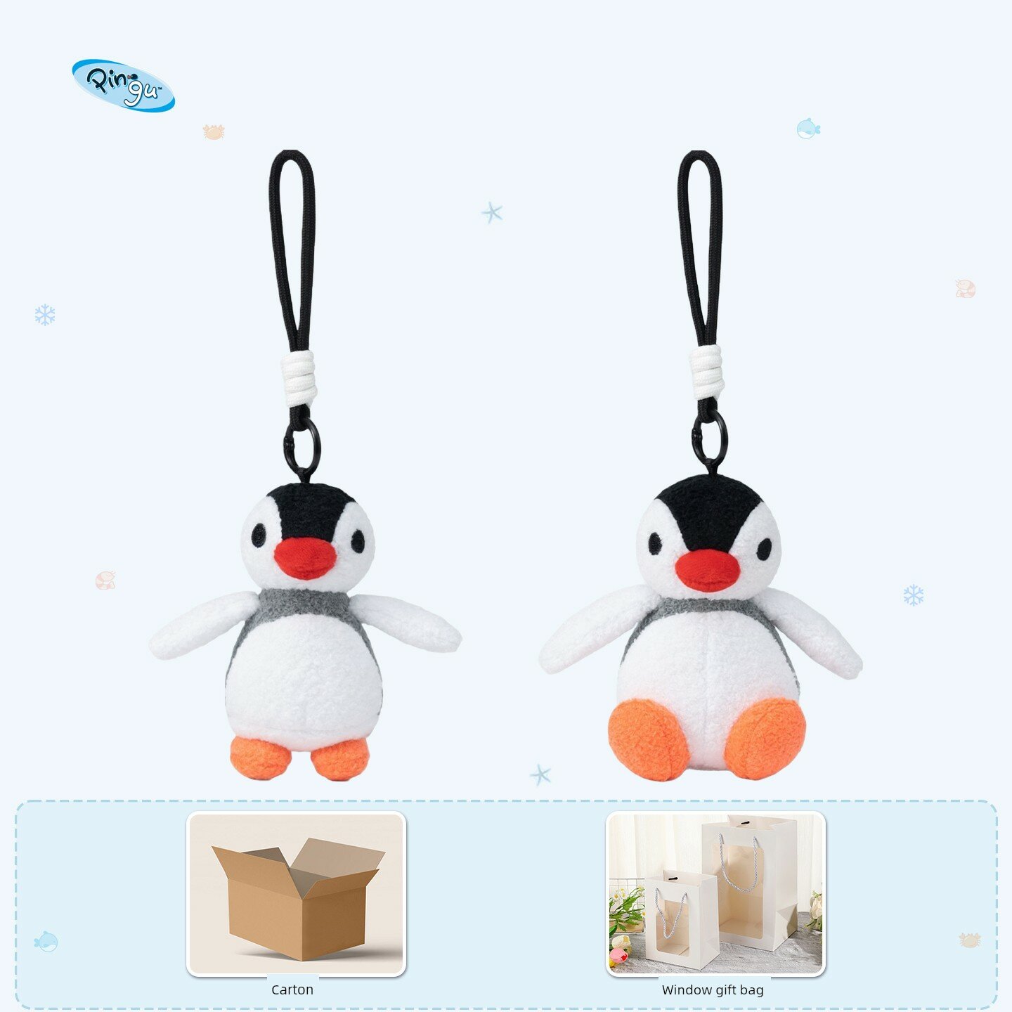 Плюшевая игрушка-подвеска «Пингу», плюшевый пингвин, брелок для сумки, милый сувенир, подарок Подвеска пинга 10 см в