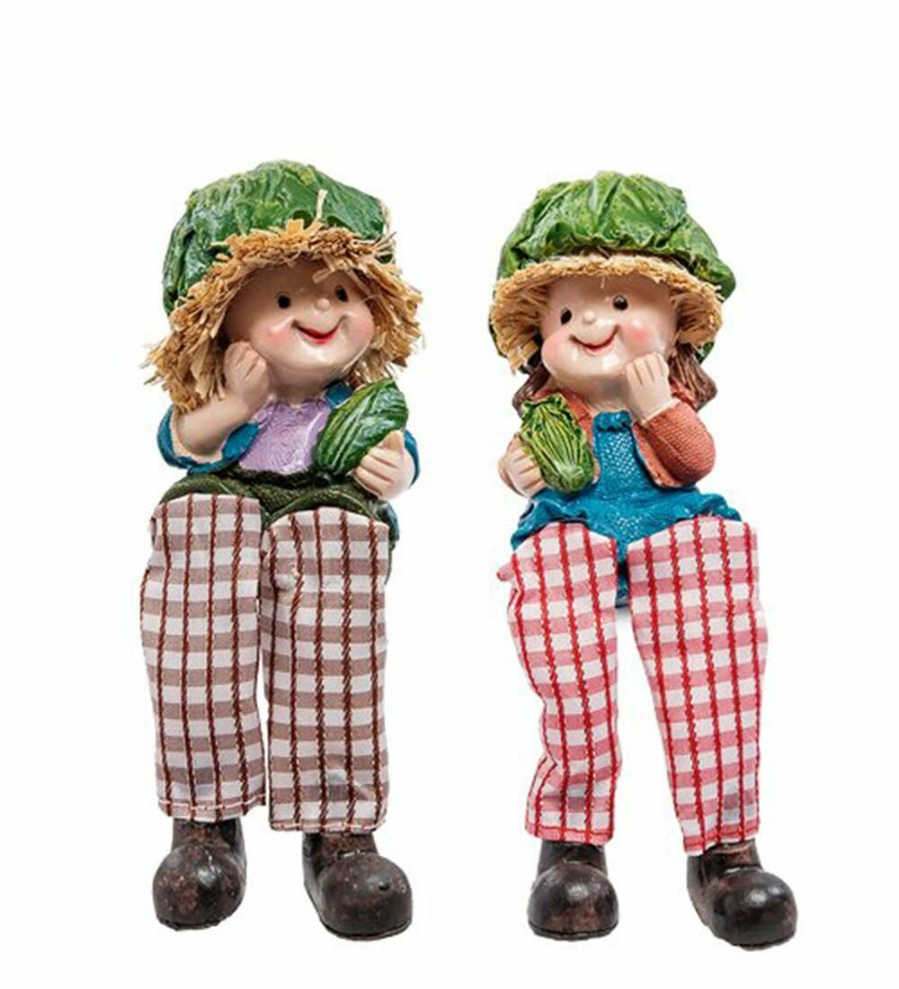 Комплект фигурок 2 шт. Домовята с урожаем кукурузы A2116745