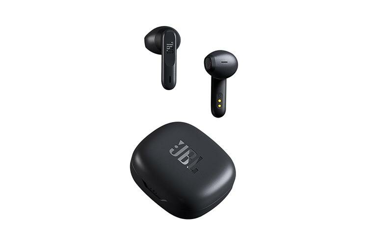 Спортивные наушники JBL WAVE FLEX Wireless Call Bluetooth, черные, без активного шумоподавления