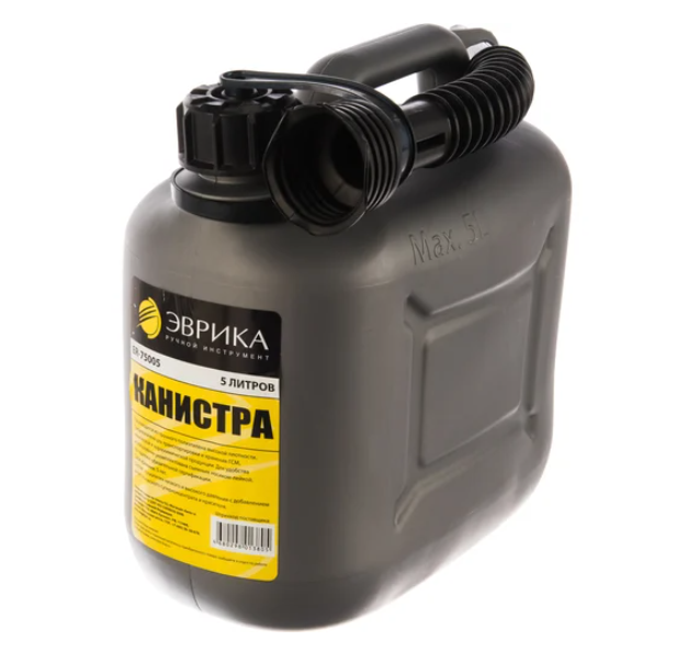 Канистра 5л пластик со сливным устройством (эврика)