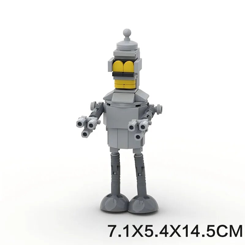 MOC Анимация Фьютурама Бендер набор строительных блоков