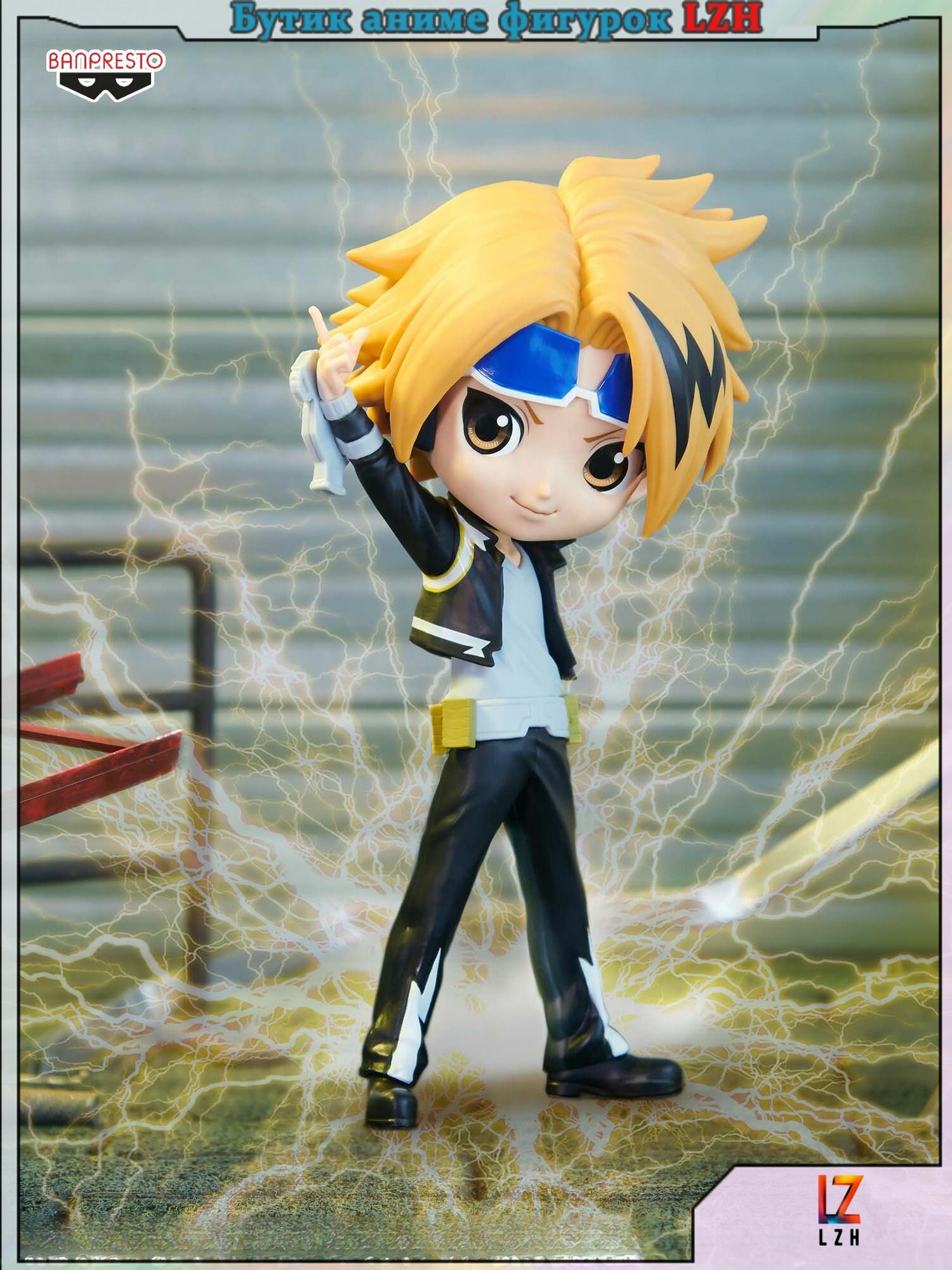 Аниме фигурка BANDAI Banpresto Q posket B Денки Каминари (Kaminari Denki) из "Моя геройская академия " 14см (LZH)