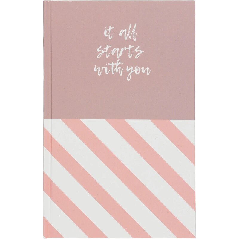 Бизнес-тетрадь А5,80л,7БЦ, клетка, Attache Economy Smart роз