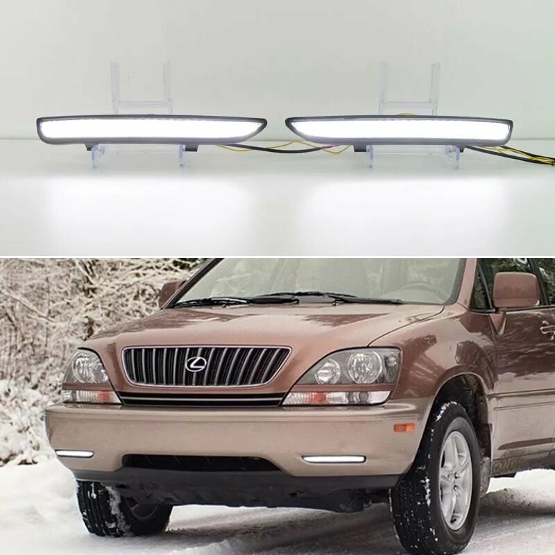 Фары автомобильные, Огни дневные ходовые, 2 шт, арт. Лексус RX300 RX330 1998-2002 гг.