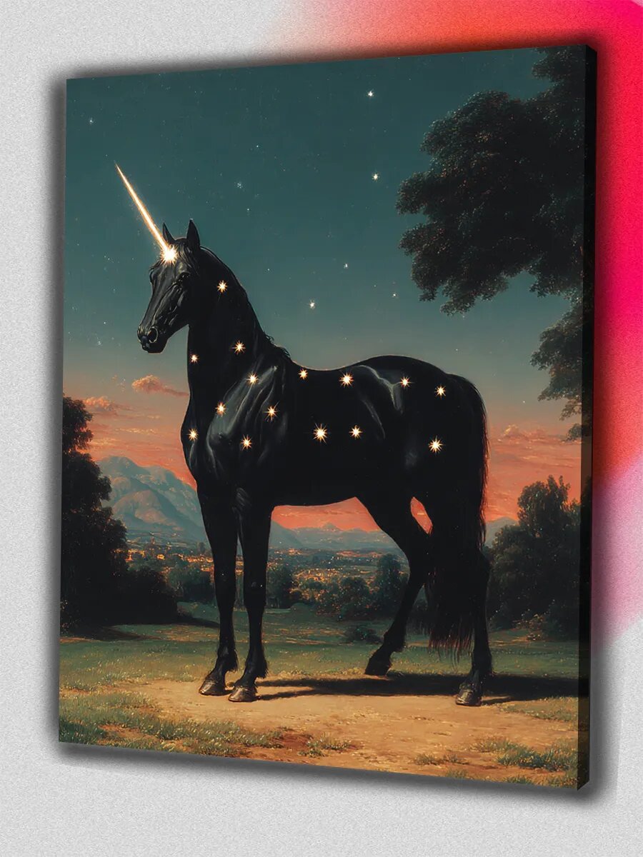 Картина по номерам на холсте Единорог 40 на 50