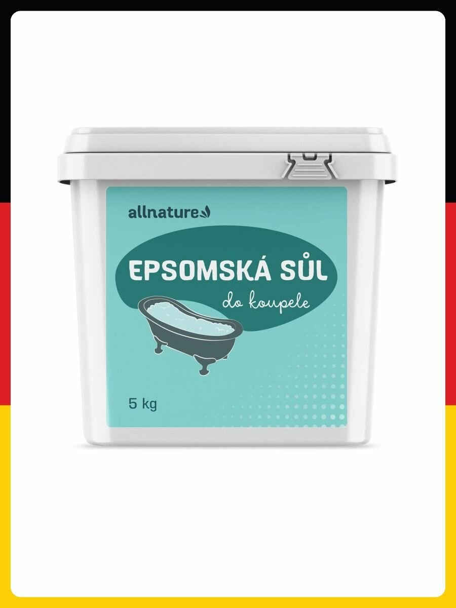 Соль для ванны allNature Epsom bath salt, 5000 г