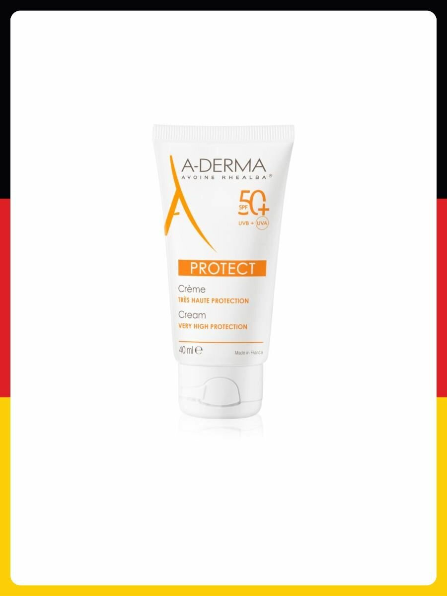 Средство солнцезащитное A-Derma Protect Cream protective cream for normal and dry skin SPF 50, 40 мл