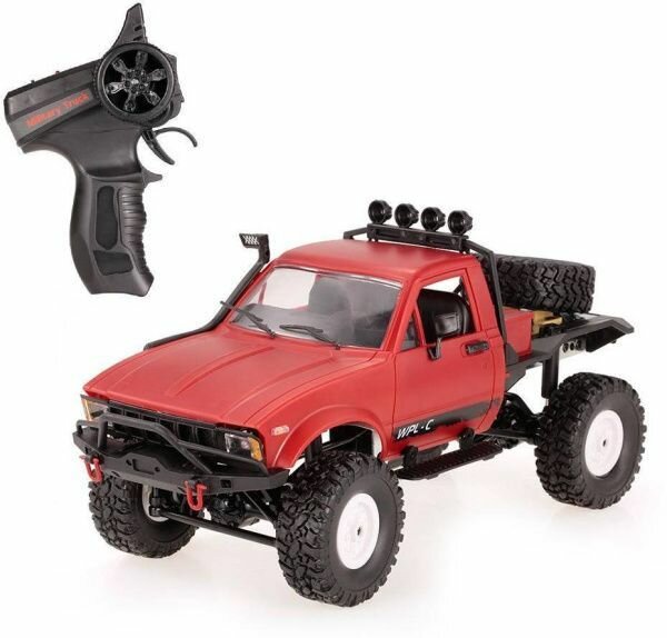 Радиоуправляемая машина WPL пикап Hilux (красный) 4WD 2.4G 1:16 RTR - WPLC-14-RED